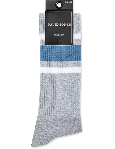 David Jones Casual Sport Rib Crew Socks | David Jones