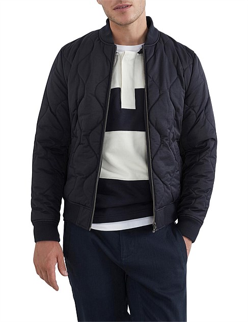 French Connection Quilted Bomber Jacket | David Jones