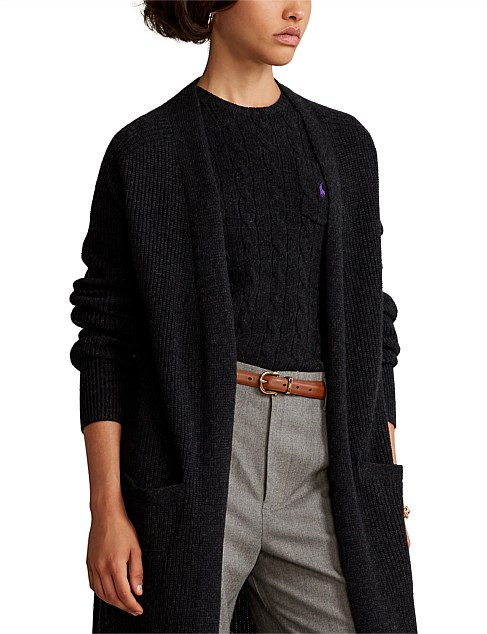 Polo Ralph Lauren Ribbed Wool-blend Cardigan | David Jones