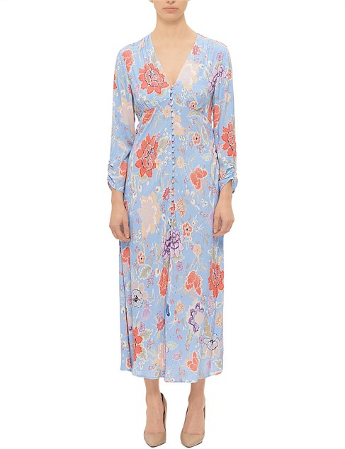 Rixo London Katie Button Down Dress | David Jones