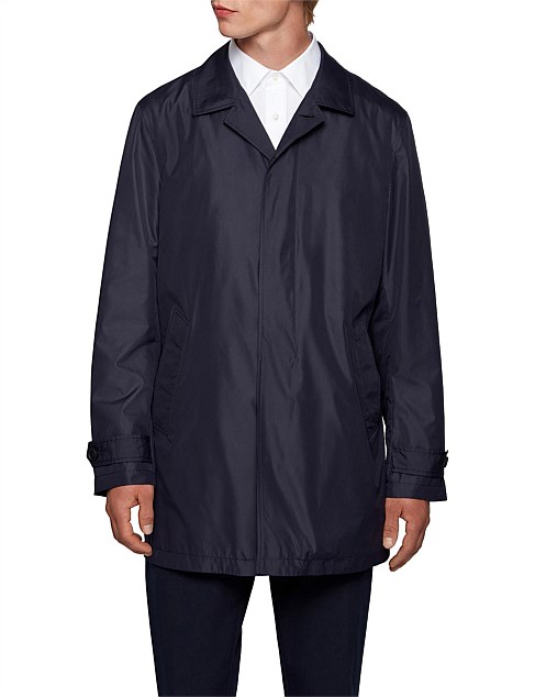 Boss Water-repellent Coat With Packable Construction | David Jones