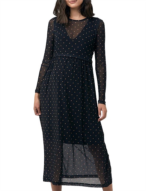 Ripe Maternity Dot Nursing Dress | David Jones