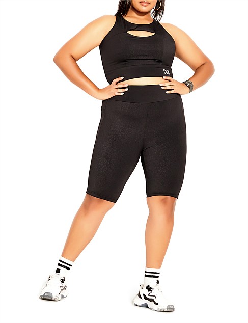 City Chic Cheetah Crop Top | David Jones