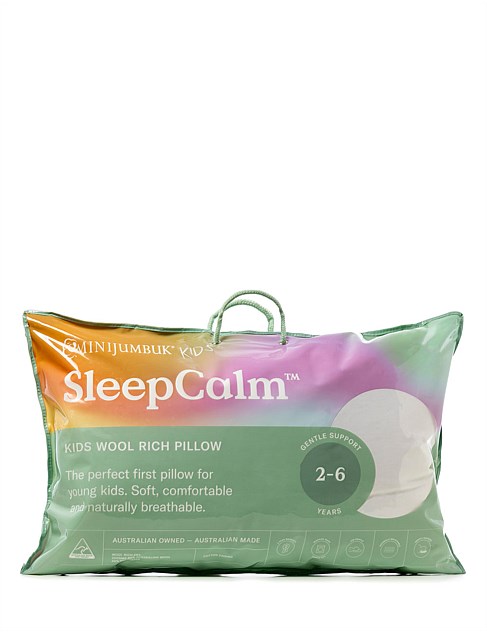 Minijumbuk Minijumbuk Kids Sleepcalm Wool Rich Pillow 2-6 | David Jones