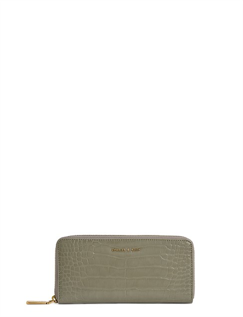 Charles & Keith Croc Effect Continental Wallet | David Jones