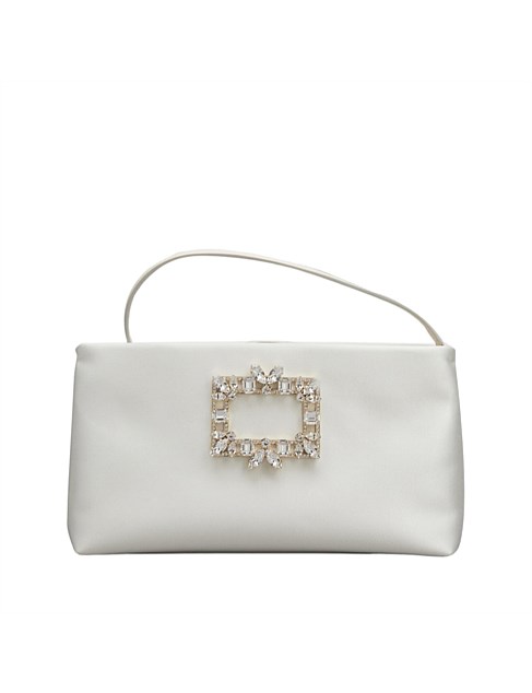 Roger Vivier Nightlily Broche Vivier Buckle Mini Bag In Satin | David Jones