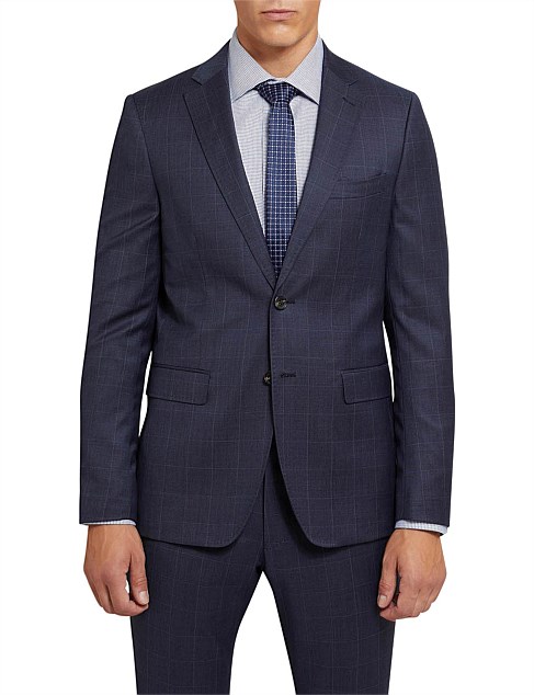 Oxford Auden Wool Stretch Checked Suit Jkt | David Jones