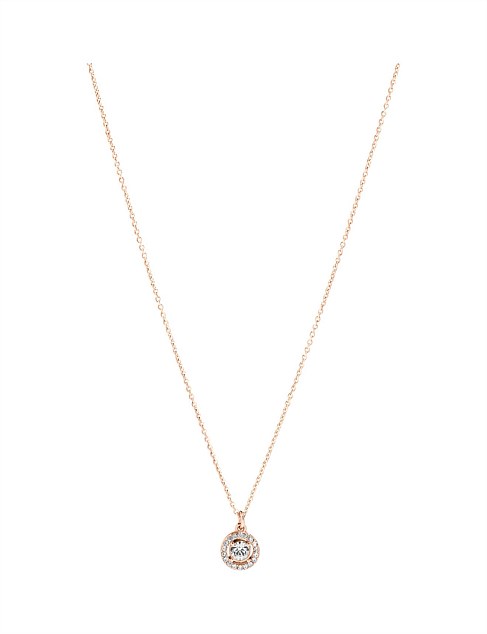 Coach Halo Pave Stud Necklace | David Jones