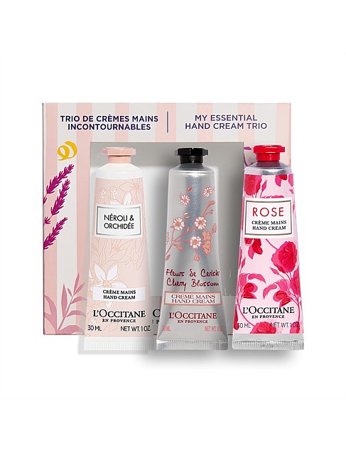 L'occitane Floral Hand Cream Trio | David Jones