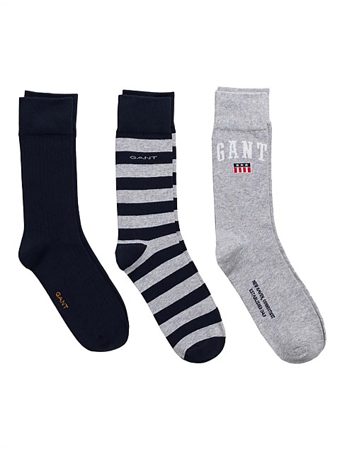 Gant Socks 3-pack Gift Box | David Jones