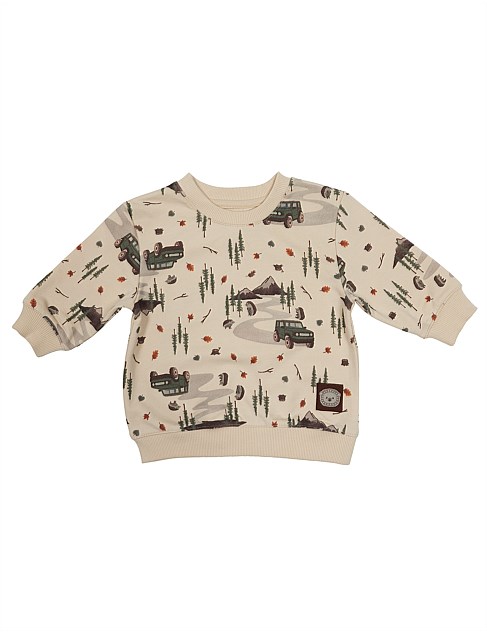 David Jones Ethan Printed Sweat | David Jones
