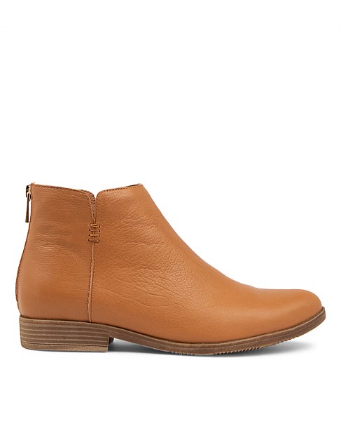 Midas Kippy Dark Tan Leather Ankle Boots | David Jones