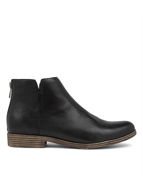 Midas Kippy Black Leather Ankle Boots | David Jones