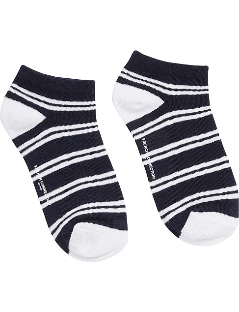 French Connection Twin Stripe Sock | David Jones