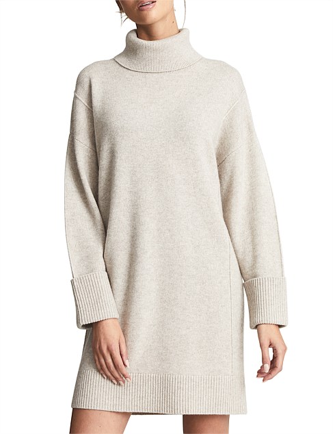 Reiss Lucie Knitted Roll Neck Dress | David Jones