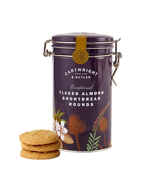 Cartwright & Butler Flaked Almond Shortbread Tin | David Jones