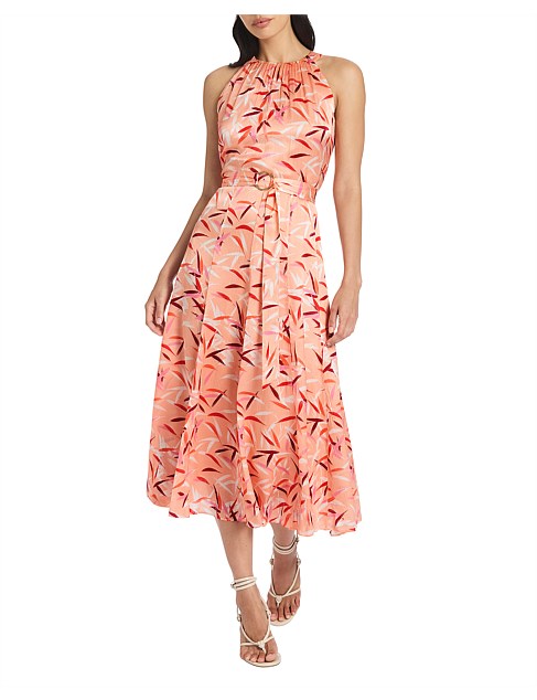 David Lawrence Tash Silk Halter Neck Dress | David Jones