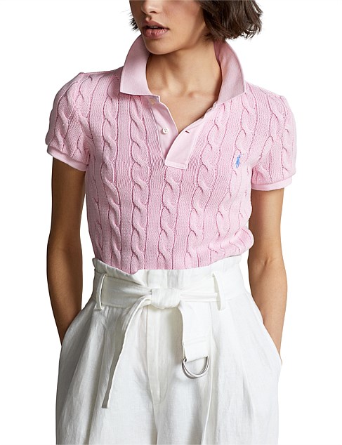 Polo Ralph Lauren Cable-knit Polo Shirt | David Jones