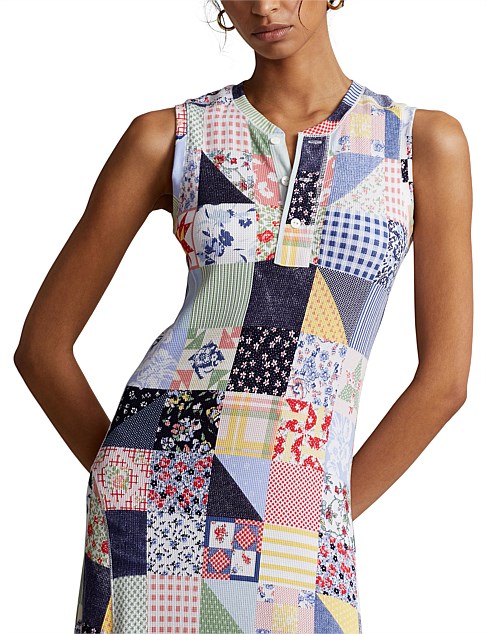 Polo Ralph Lauren Quilt-motif Waffle-knit Sleeveless Dress | David Jones