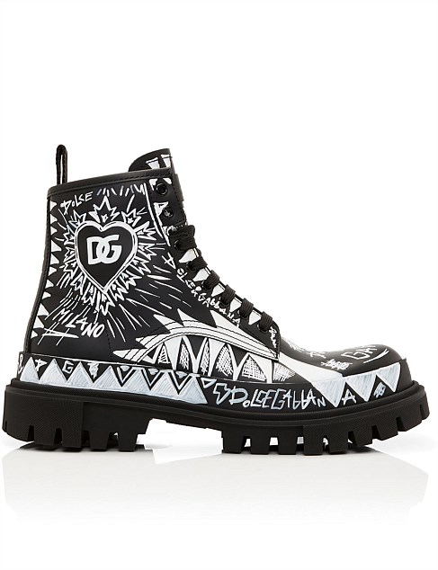 Dolce & Gabbana Hi-trekking Graffiti Boot | David Jones
