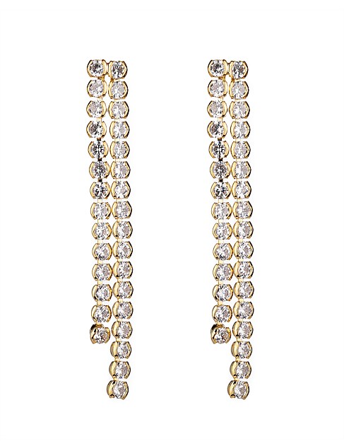 Gregory Ladner Double Cz Strand Drop Earring | David Jones