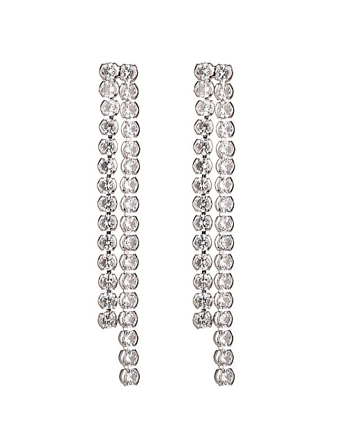 Gregory Ladner Double Cz Strand Drop Earring | David Jones
