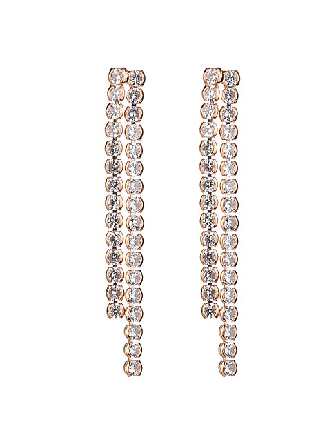 Gregory Ladner Double Cz Strand Drop Earring | David Jones
