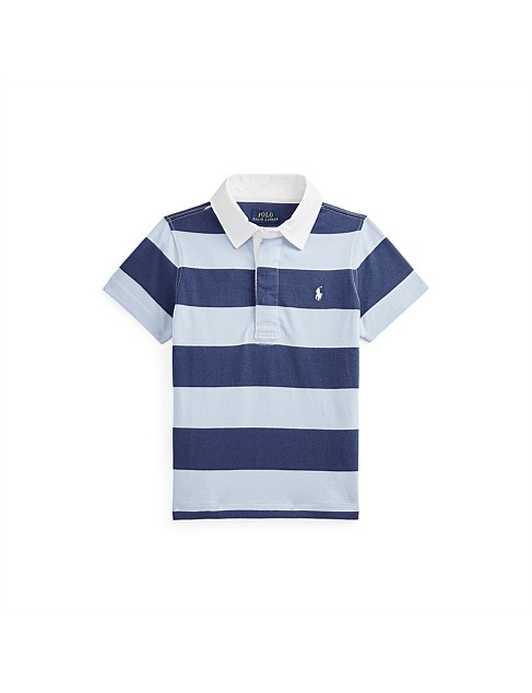 Polo Ralph Lauren Striped Cotton Jersey Rugby Shirt | David Jones