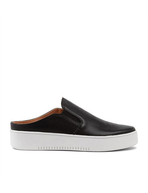 Midas Leeona Black Leather Sneakers | David Jones
