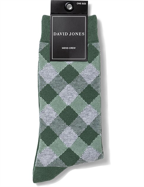 David Jones Structure Crew Socks | David Jones