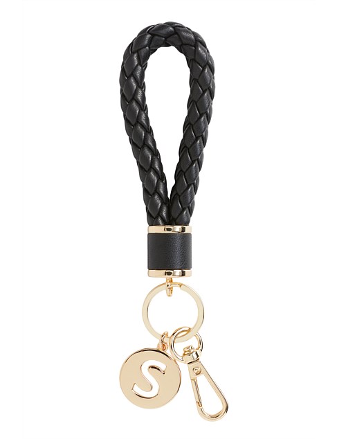 Seed Heritage Braided Initial Keyring | David Jones