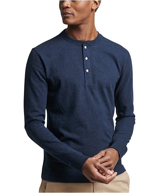 Superdry Long Sleeve Grandad Top | David Jones