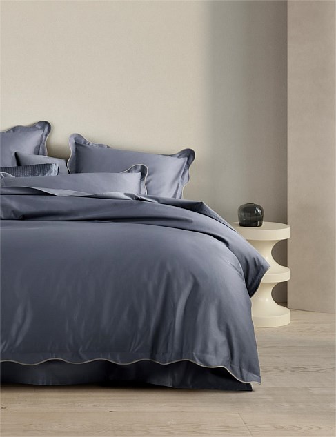 Sheridan Tamber King Tailored Quilt Cover In Smokey Blue | David Jones