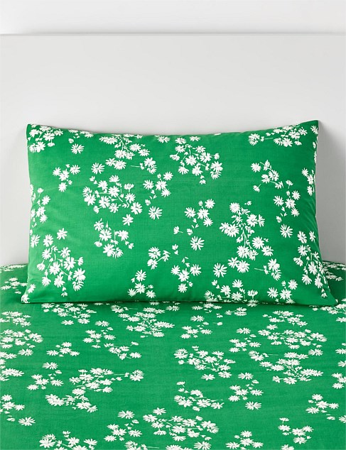Sheridan Daisy Field Queen Sheet Set In Pea | David Jones