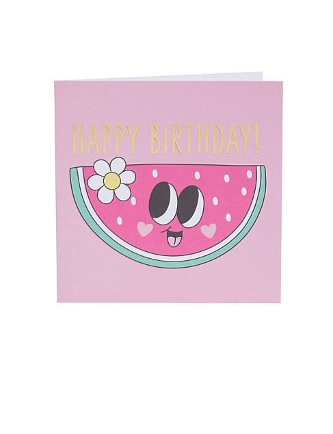 Seed Heritage Watermelon Birthday Card | David Jones