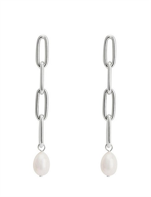 Witchery Freshwater Pearl Chain Drop Earring | David Jones