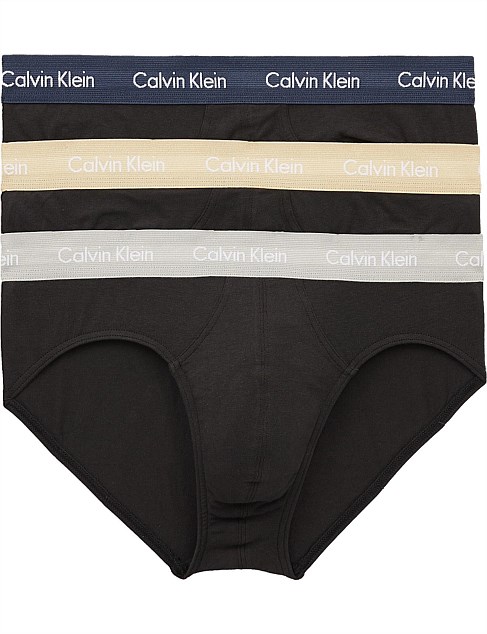 Calvin Klein Cavin Klein Hip Brief 3 Pack | David Jones