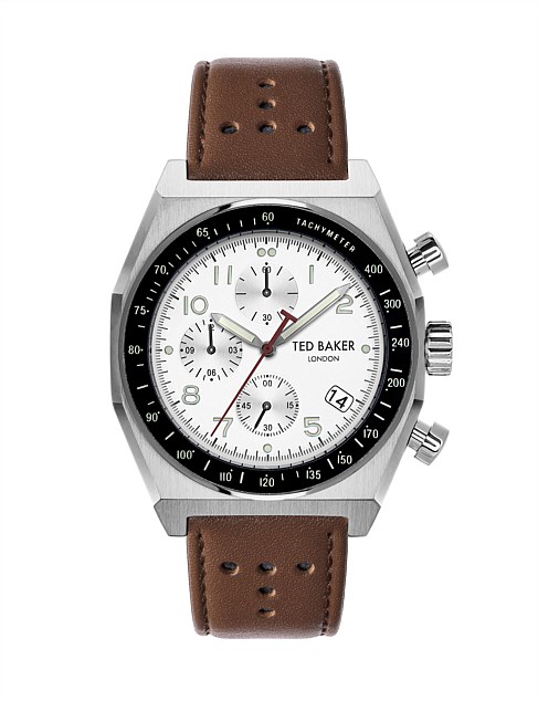 Ted Baker Filey Brown Leather Watch | David Jones