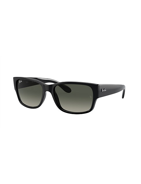 Ray-ban Pillow Black Grey Gradient Propionate Sunglasses | David Jones