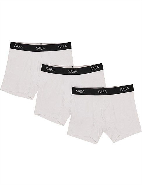 Saba Mens 3 Pack Underwear White | David Jones