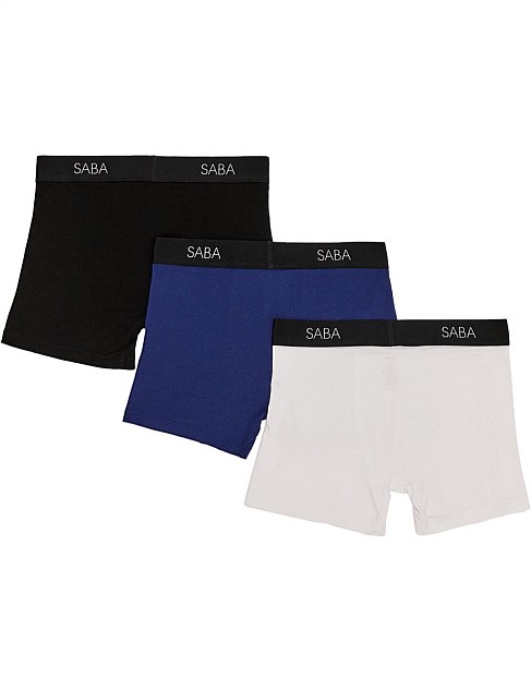 Saba Mens 3 Pack Underwear N/b/w | David Jones