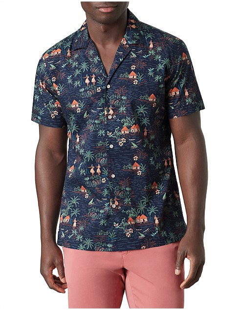 Mj Bale Tropea Print Ss Shirt | David Jones