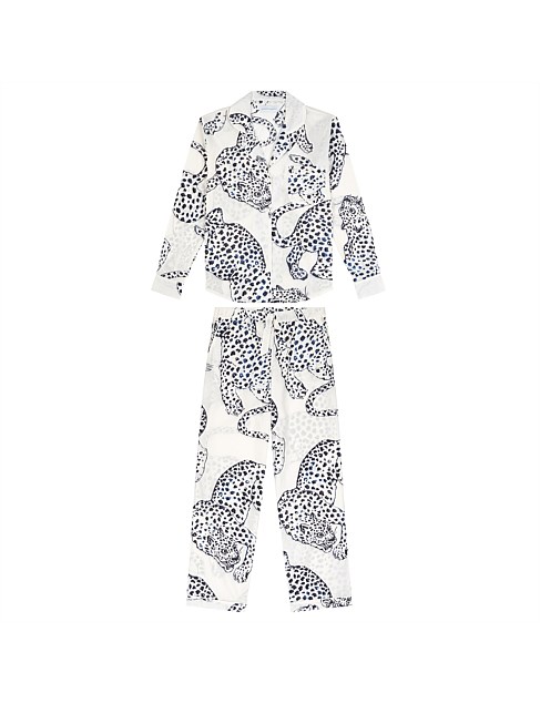 Desmond & Dempsey Womens Long Sleeve Pant Pj Set Jag | David Jones