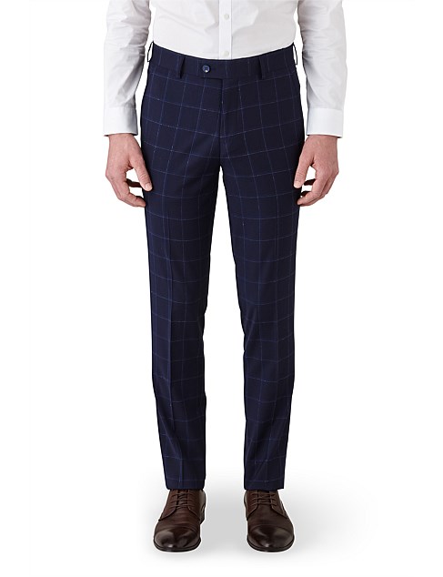 Uberstone Slim Fit Check Trouser | David Jones