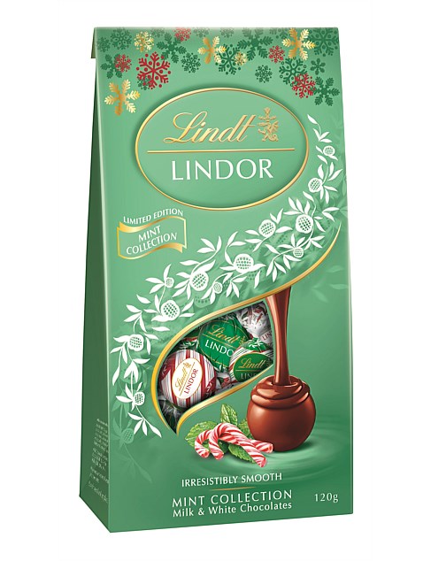 Lindt Lindor Mint Collection Bag 120g | David Jones