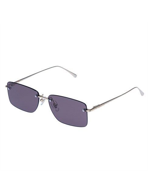 Oroton Rory Gold Rectangle Sunglasses | David Jones