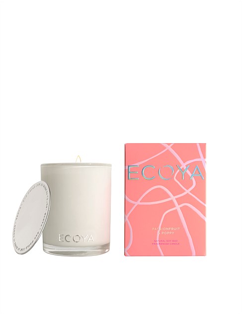 Ecoya Passionfruit & Poppy Madison Candle 400g | David Jones