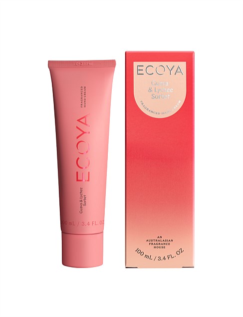 Ecoya Guava & Lychee Sorbet Hand Cream 100ml | David Jones