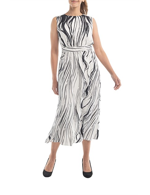David Jones Sleeveless Pleated Maxi Dress | David Jones