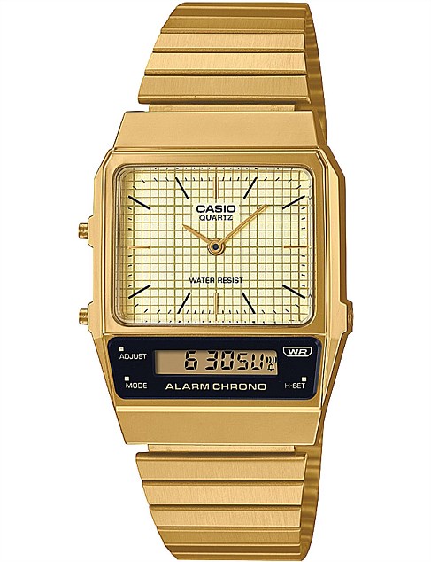 Casio Vintage Casio Vintage Digital Gold Tone Plated Resin | David Jones
